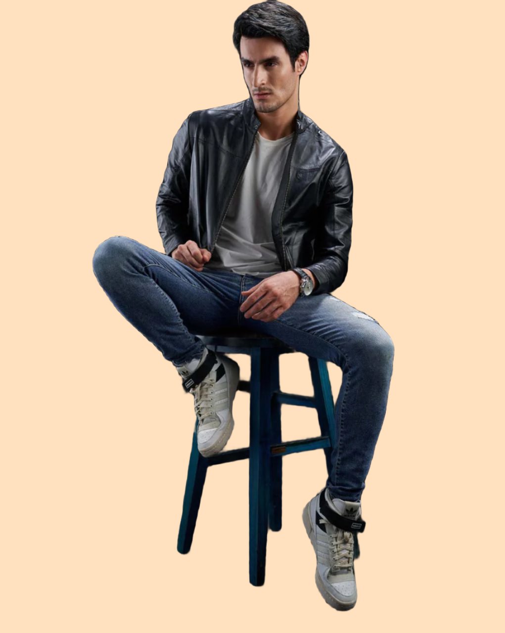 Adriano - Black | 100 % Genuine Leather Jacket