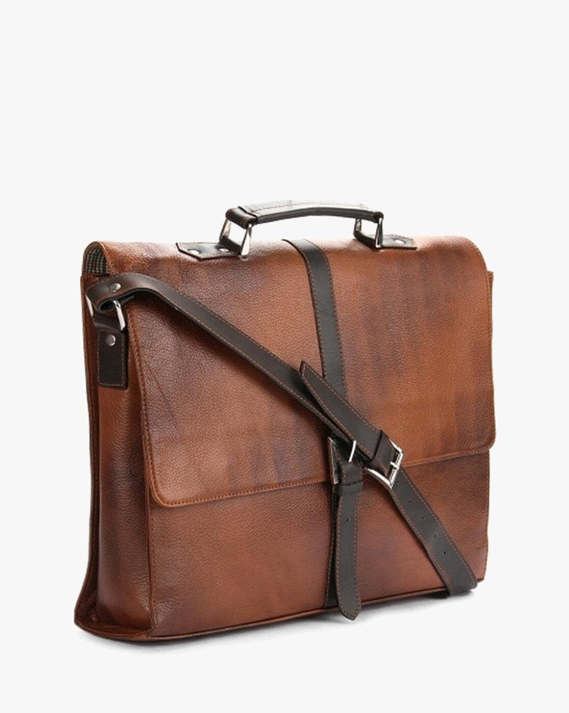 Alfredo - The Messenger - Light Brown | Full Grain Leather Bag